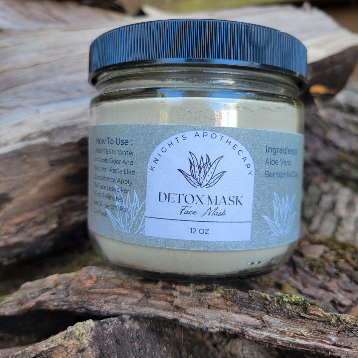 Bentonite Clay Detox Mask, Exfoliating Face Mask, Acne Treatment, Deep ...