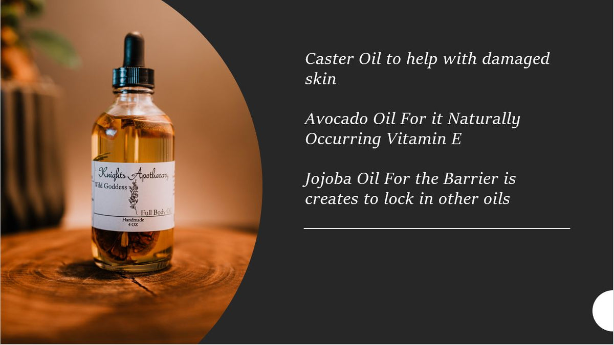 Organic Full Body Oil, Non-greasy Massage Oil, Restorative Body Oil, R ...